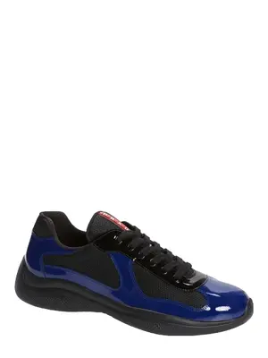 Prada Prada America’s Cup Leather Sneakers Inchiostro Nero