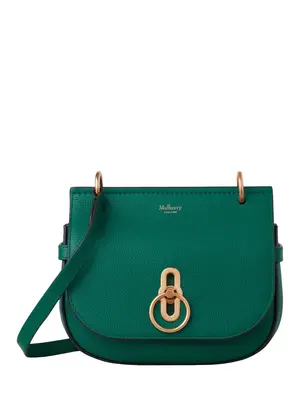 Mulberry Mulberry Small Amberley Leather Satchel Malachite