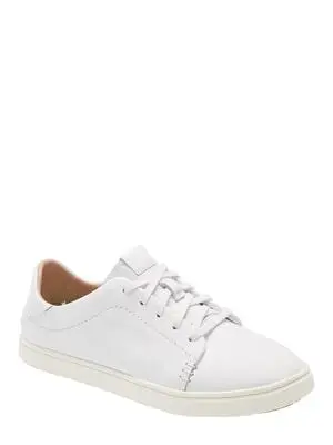 Olukai Pehuea Li 'ili Convertible Sneaker - White/white Leather