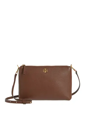 Tory Burch Tory Burch Mercer Pebbled Zip Crossbody Bag Buffalo