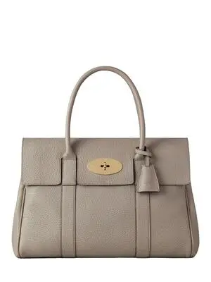 Mulberry Mulberry Bayswater Leather Satchel Cashmere Taupe