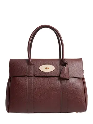 Mulberry Mulberry Bayswater Leather Satchel Oxblood