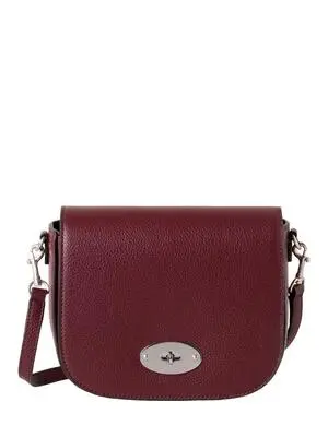 Mulberry Small Darley Leather Crossbody Bag - Black Cherry