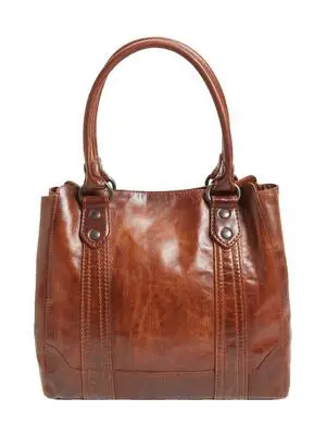 Frye Melissa Leather Tote Cognac