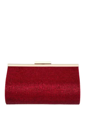 NINA Nina Crystal Frame Clutch