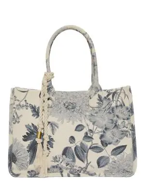 Vince Camuto Vince Camuto Orla Canvas Tote Black White Floral