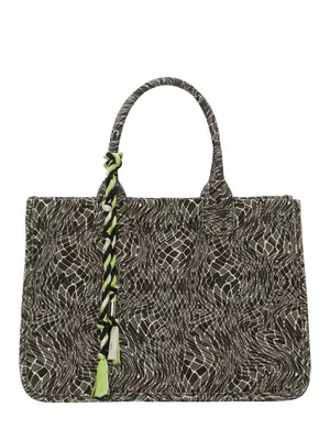 Vince Camuto Vince Camuto Orla Canvas Tote Black/coconut Cream