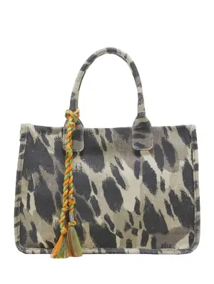 Vince Camuto Vince Camuto Orla Canvas Tote Camo Leopard