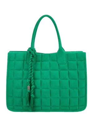 Vince Camuto Vince Camuto Orla Canvas Tote Lotus Green