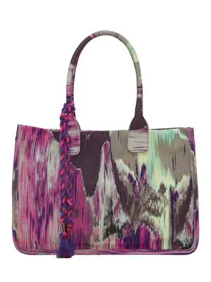 Vince Camuto Vince Camuto Orla Canvas Tote Marble Oasis Print Canvas