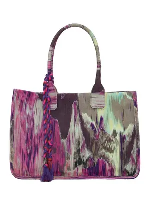 Vince Camuto Vince Camuto Orla Canvas Tote Marble Oasis