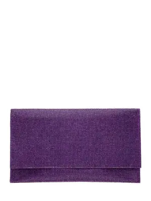 Nina Nina Crystal Clutch Dark Lavender