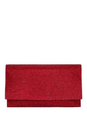 Nina Crystal Clutch - Siam Red