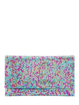 Nina Nina Crystal Clutch Turq Multi