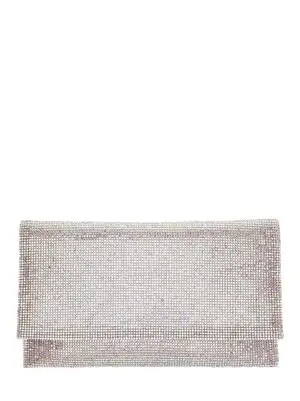 Nina Nina Crystal Clutch White Ab