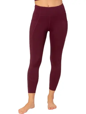 THREADS 4 THOUGHT Rita High Waist Pocket Leggings Burgundy