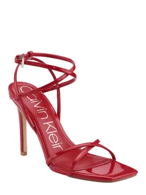 Calvin Klein Calvin Klein Tegin Strappy Sandals Red
