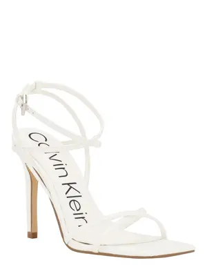 Calvin Klein Calvin Klein Tegin Strappy Sandals White 140