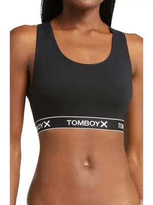 TOMBOYX Racerback Soft Bra Black/ Black