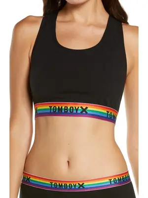 TOMBOYX Racerback Soft Bra Black Rainbow
