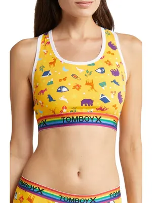 TOMBOYX Racerback Soft Bra Happy Camper