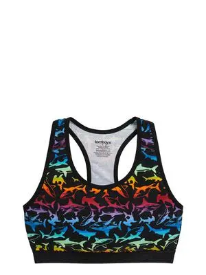 TOMBOYX Racerback Soft Bra Shark Frenzy