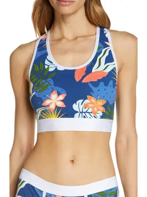 TOMBOYX Racerback Soft Bra Tropical Midnight