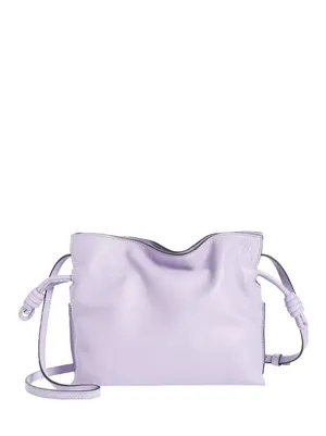Loewe Loewe Mini Flamenco Leather Clutch Light Mauve