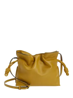 Loewe Loewe Mini Flamenco Leather Clutch Ochre 8110