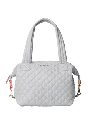 Mz Wallace Medium Sutton Quilted Shoulder Bag Fog