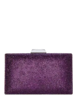 Nina Nina Desyre Crystal Minaudière Eggplant