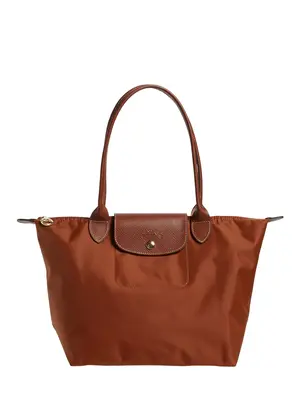 Longchamp Medium Le Pliage Shoulder Tote - Cognac