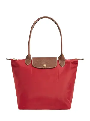 Longchamp Longchamp Medium Le Pliage Shoulder Tote Deep Red