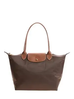 Longchamp Medium Le Pliage Shoulder Tote - Mocha