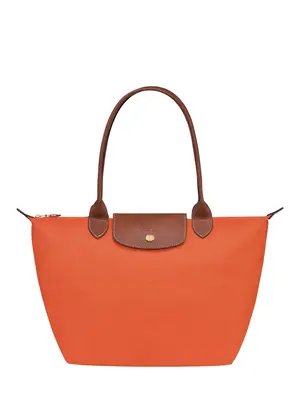 Longchamp Longchamp Medium Le Pliage Shoulder Tote Orange/orange