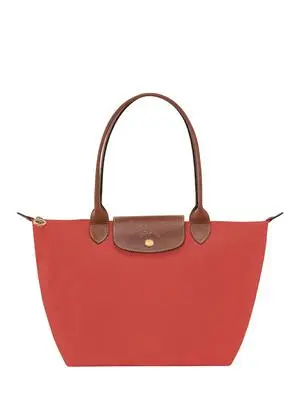 Longchamp Longchamp Medium Le Pliage Shoulder Tote Tomato