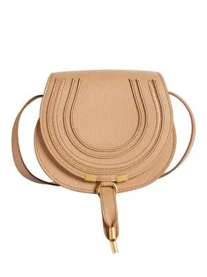 Chloé Chloé Small Marcie Leather Crossbody Bag 26x Light Tan