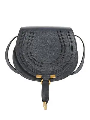 Chloé Small Marcie Leather Crossbody Bag - Black Navy