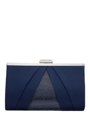 Nina Ophelia Frame Clutch - Navy