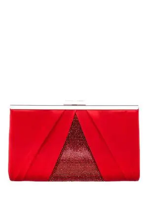 Nina Ophelia Frame Clutch - Red Rouge