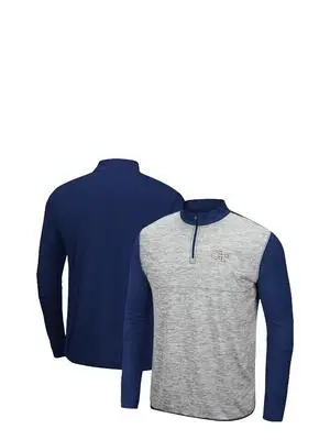 COLOSSEUM Georgia Tech Yellow Jackets Prospect Space-dye Quarter-zip Jacket - Gray