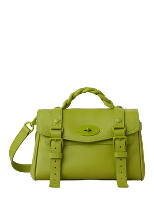 Mulberry Mulberry Mini Alexa Leather Satchel Acid Green