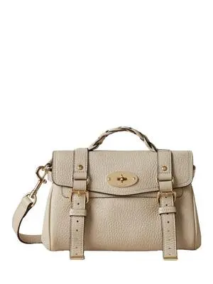 Mulberry Mini Alexa Leather Satchel - Chalk