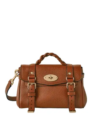 Mulberry Mulberry Mini Alexa Leather Satchel Chestnut