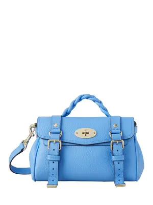 Mulberry Mulberry Mini Alexa Leather Satchel Cornflower Blue