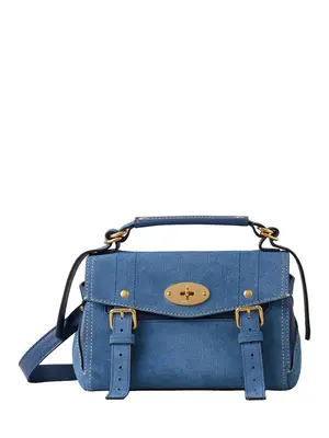 Mulberry Mulberry Mini Alexa Leather Satchel Indigo