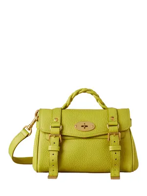 Mulberry Mulberry Mini Alexa Leather Satchel Meadow Green