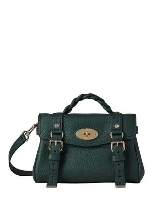 Mulberry Mulberry Mini Alexa Leather Satchel Mulberry Green
