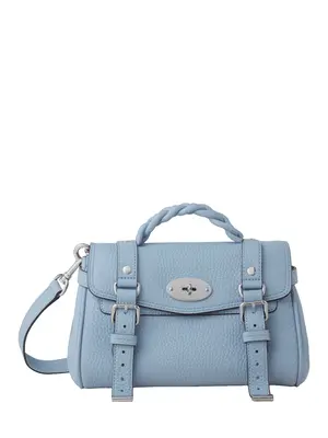 Mulberry Mulberry Mini Alexa Leather Satchel Poplin Blue