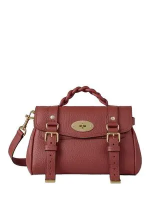 Mulberry Mulberry Mini Alexa Leather Satchel Rust